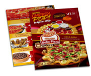 CARDÁPIOS SIMPLES COUCHÊ 275G 300X420MM Colorido frente e verso - 50 un.